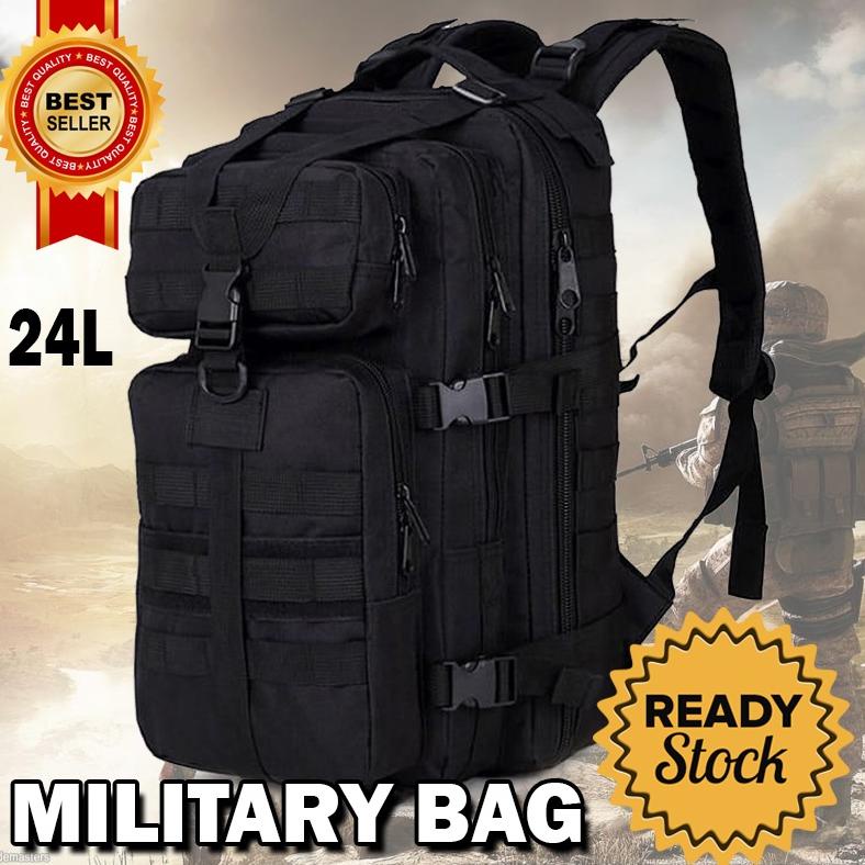 Jual [ BRS ] Tas Ransel Desain Militer Army 24L Adventure Outdoor Naik ...