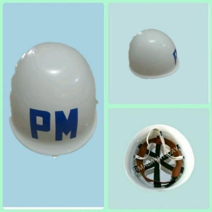 Jual Helm lapangan Polisi Militer| Helm PDL PM putih | Helm PM Putih ...