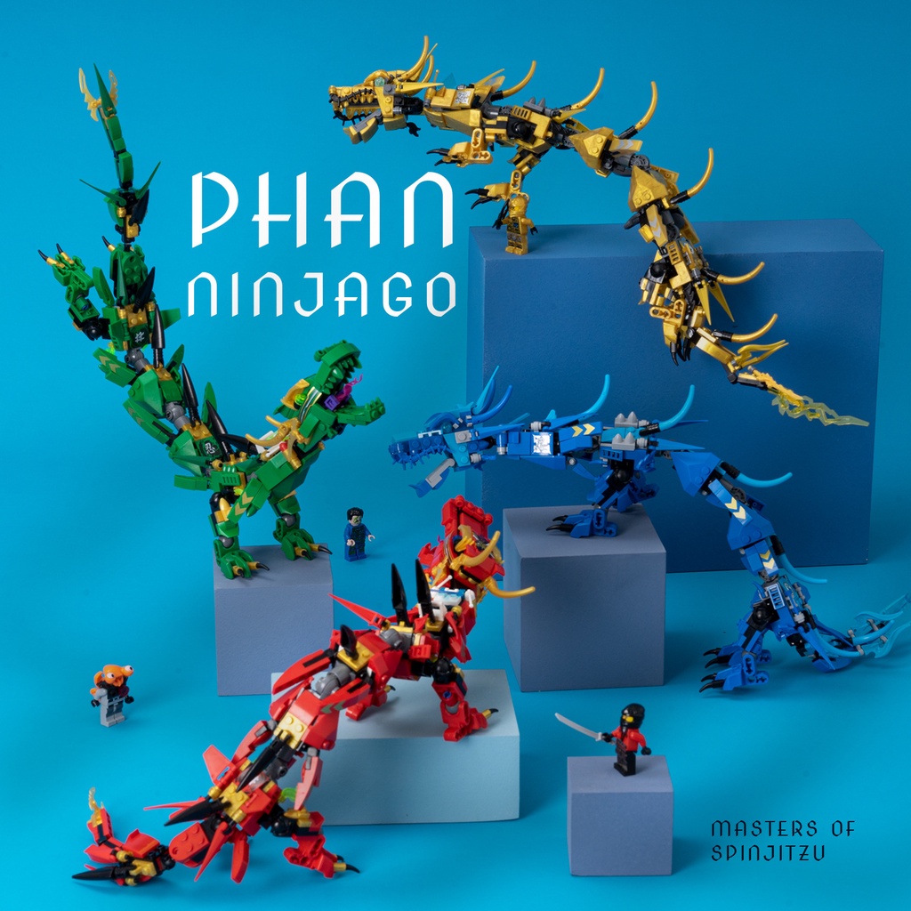 Jual Musim 14 Baru Phantom Kompatibel dengan Lego Ninja Dragon Mech ...
