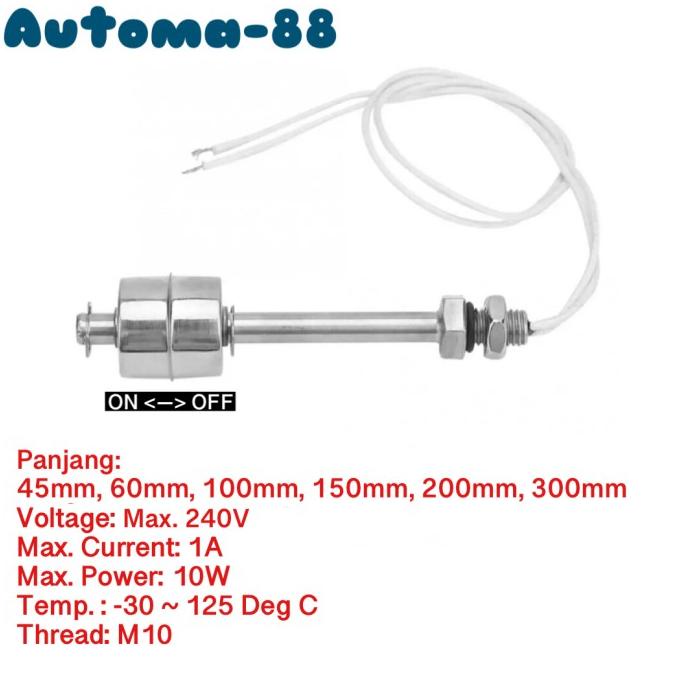 Jual Stainless Steel Water Level Float switch tank sensor air | Shopee ...
