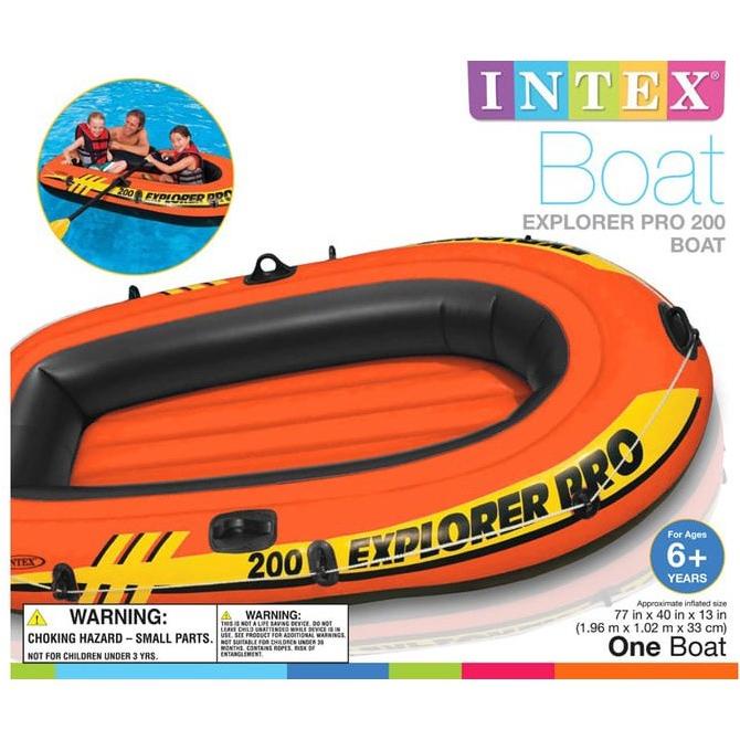 Jual PROMO Perahu Karet Explorer Pro 200 Boat only KAPAL INTEX 58356 ...