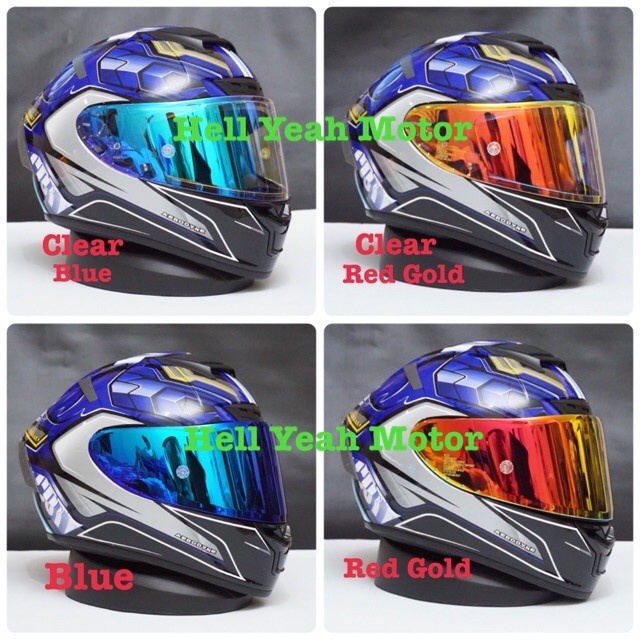 Jual Visor Scott RX 7 Visor Iridium Scott RX7 Red Gold Blue Clear Revo ...