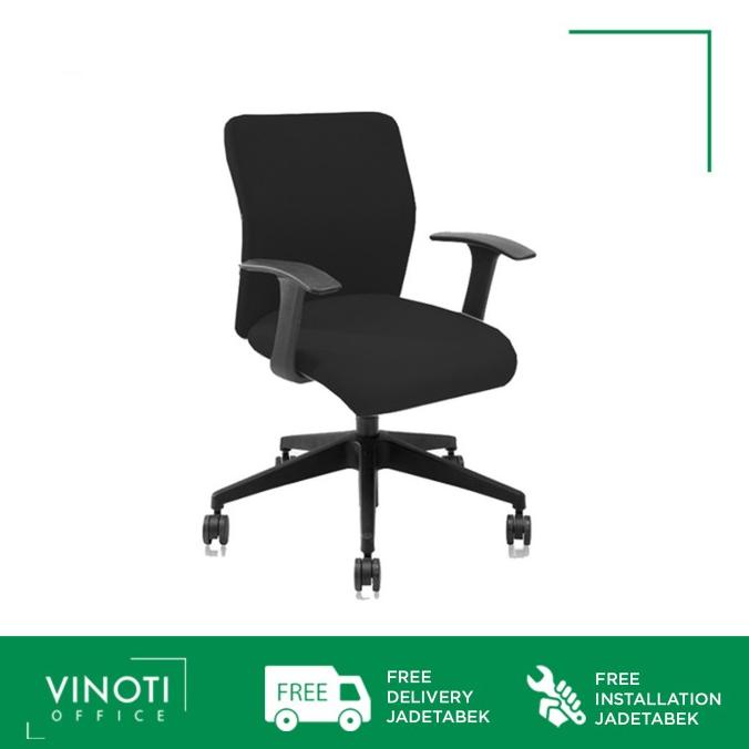 Jual Kursi Kerja / Kantor / Belajar VINOTI Office OPTIMUS V8 II LB Hitam | Shopee Indonesia