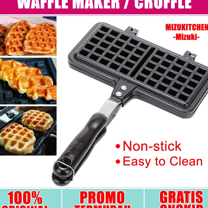 Jual LPL777 Cetakan kue Waffle Croffle Maker Anti Lengket belgia ...