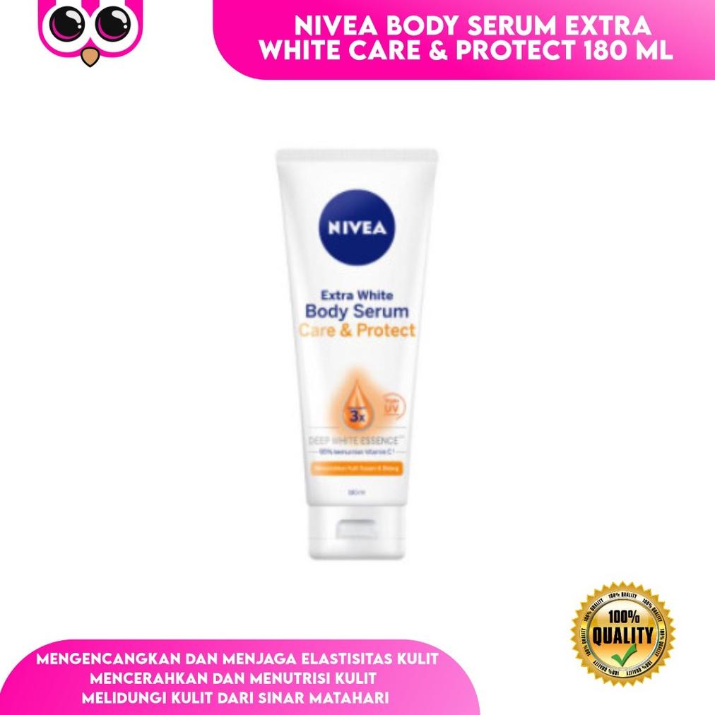 Jual Terbaru [ 180 Ml ] Nivea Body Serum Extra White Care & Protect 180 ...