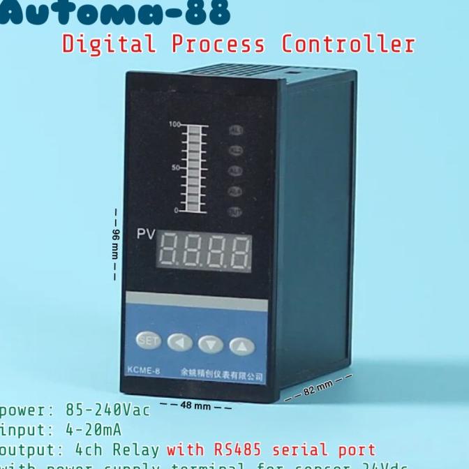 Jual Digital Controller input 4-20mA out 4ch Relay with RS485 serial ...