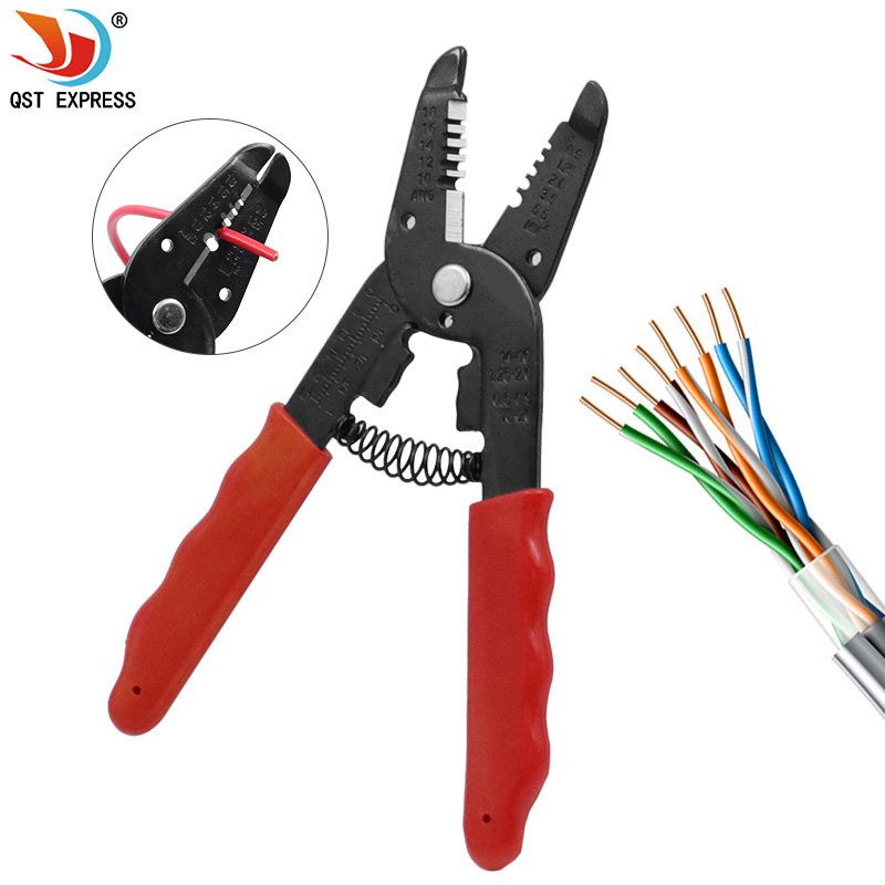 Jual &Wire Stripper Pliers Multi-function Ring Crimpper Electrician ...