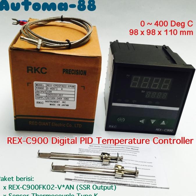 Jual REX-C900 Out SSR + Thermocouple K-Type 0-400C PID Temperature Control | Shopee Indonesia