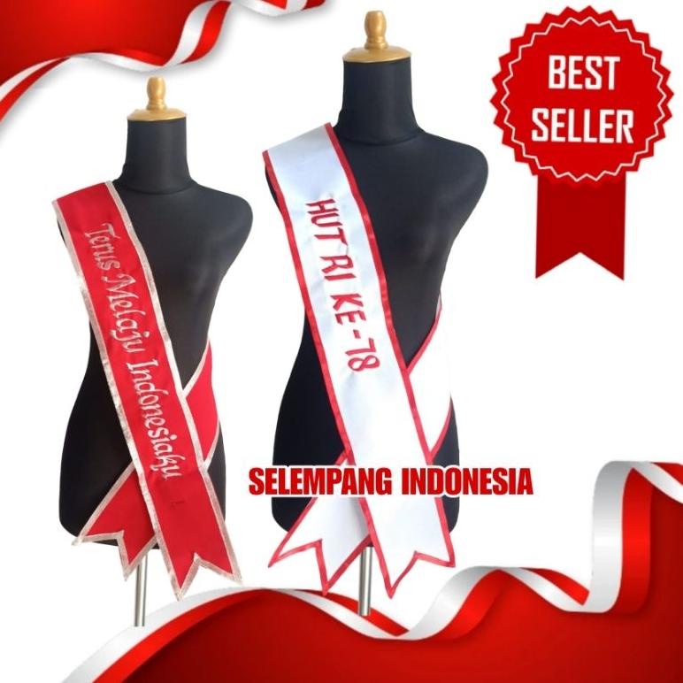 Jual HARI INI (1 HARI JADI)SELEMPANG WISUDA BLUDRU / SASH WISUDA ...