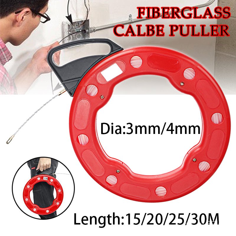 Jual &15/20/25/30M Fiberglass Fish Tape Reel Puller Conduit Ducting ...