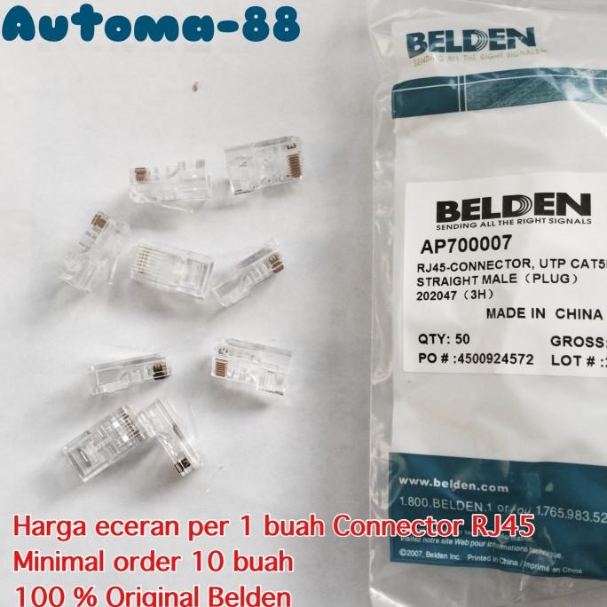 Jual Eceran Belden AP700007 Connector RJ45 Cat5 UTP Original per 1 buah ...
