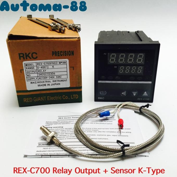 Jual RKC-Digital PID Temperature Controller REX-C700 + K-Type sensor ...