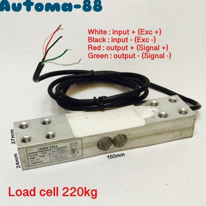 Jual Loadcell 220 kg Load cell 220kg Sensor Timbangan Digital 200kg ...