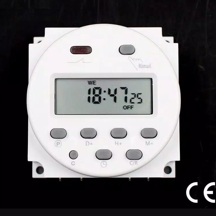 Jual ♫Ykc Timer Switch Digital Time Delay Relay 220V 12V CN101A Untuk Lampu Digital Timer ...