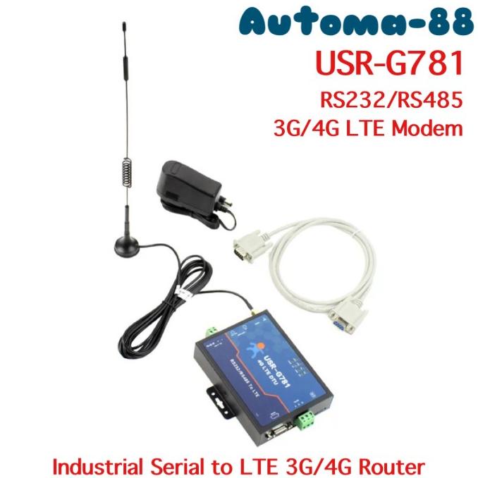 Jual Industrial Converter RS232 RS485 to LTE 3G 4G Router Modem USR ...