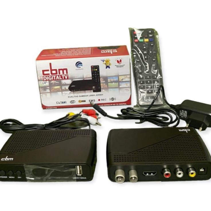 Jual ・ zP Set Top Box Receiver SNI DVB T2 STB CBM Alat Menangkap Siaran ...