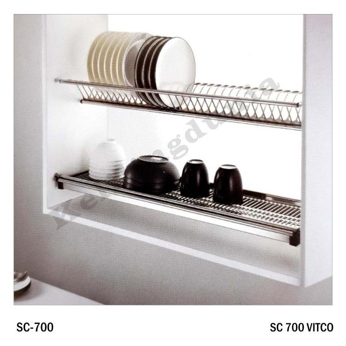 Jual RAK PIRING GELAS GANTUNG 60 CM VITCO SC 600 KABINET ATAS STAINLESS ...