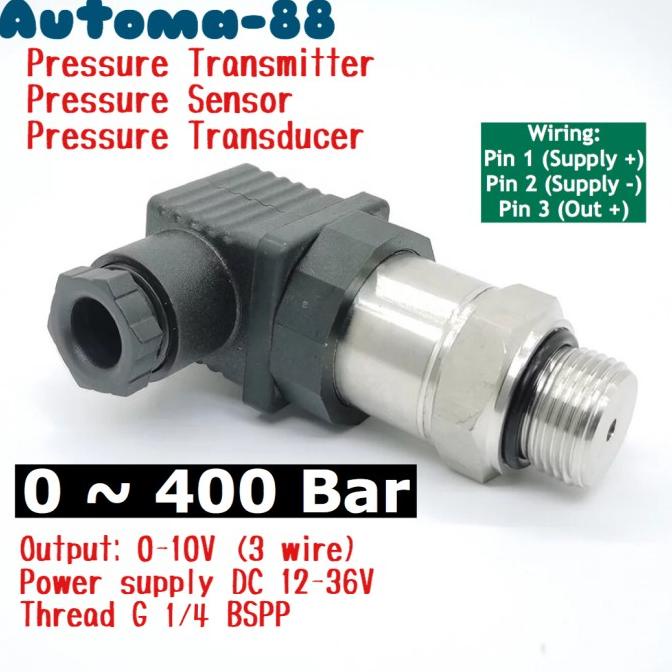 Jual Pressure Sensor Transmitter 0-40 MPa Output 0-10V 3 wire DC 24V ...