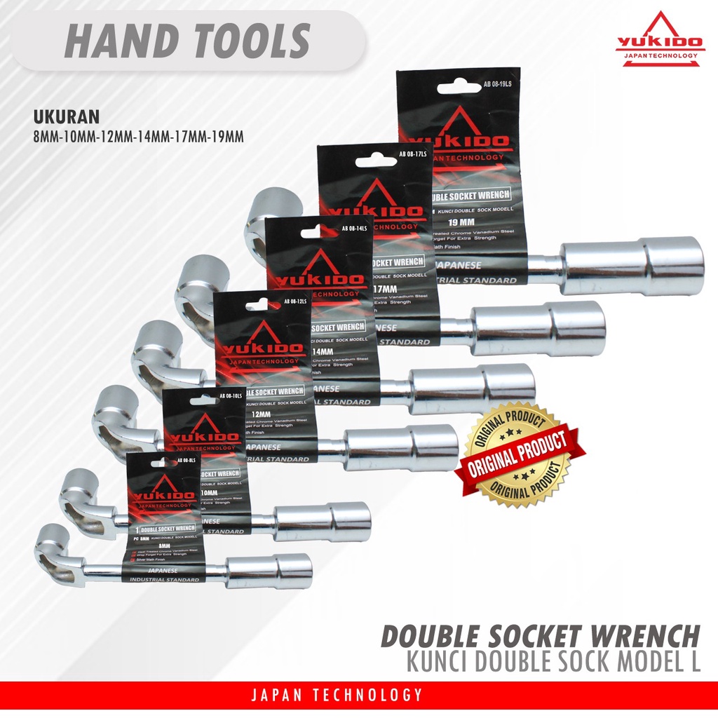 Jual TERBARU !!! Kunci Sock L Double Sok Key 2 Way Allen Shock 8MM-19MM ...