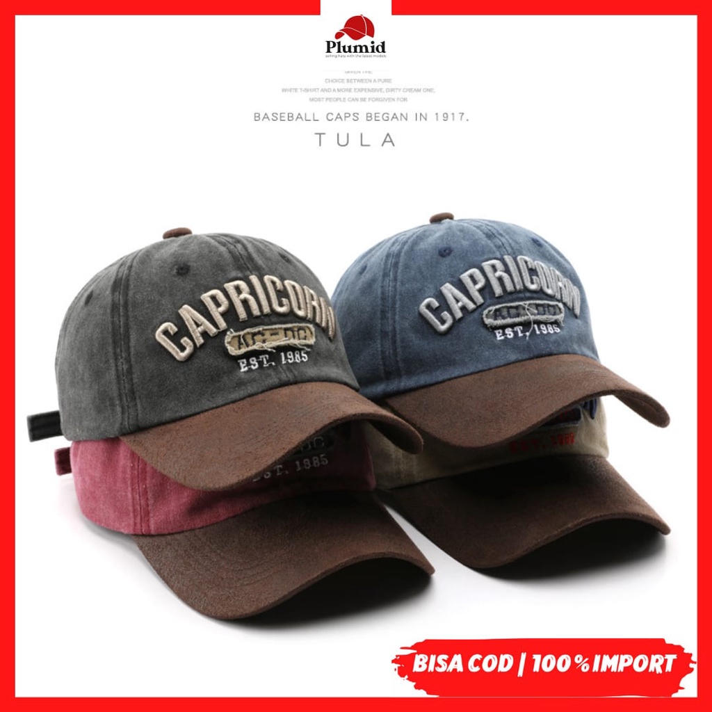 Jual PLUMID - Topi bisbol retro topi baseball casual unisex bordir ...