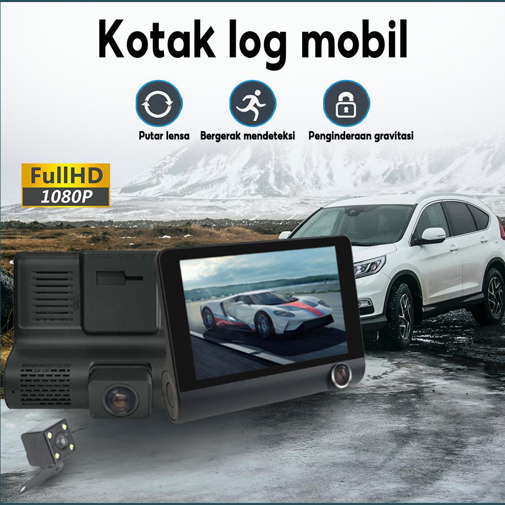 Jual SIAP KIRIM!! 3 LENSA DASHCAM 4 INCH CCTV MOBIL 1080P FULL HD ...