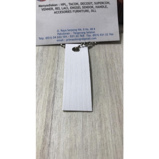 Jual ] Edging Taco HPL S 002 KY Putih Serat Lebar 42mm x Tebal 1 mm | Shopee Indonesia