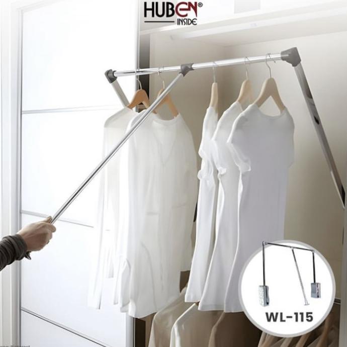 Jual Ambos Lift / Wardrobe Lifter / 15 KG HUBEN Gantungan Baju Tarik ...