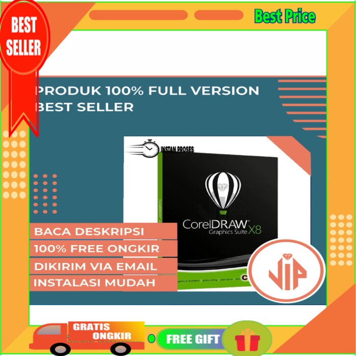 Jual PROMO 0 ONGKIR CorelDRAW X8 Final Version Corel Draw X7, X8, 2019 ...
