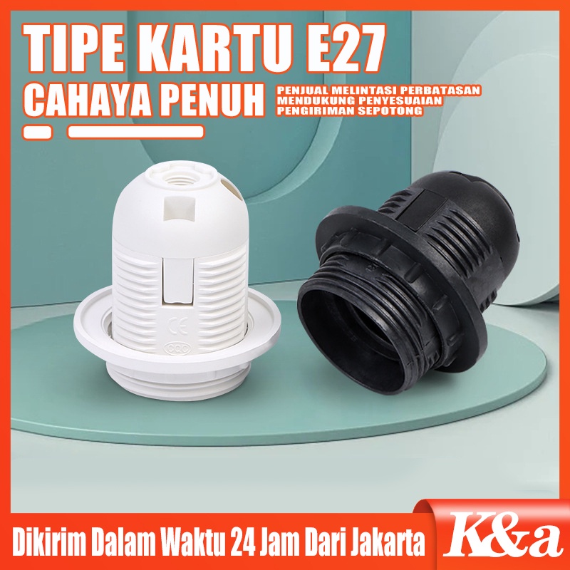 Jual Fitting Lampu Gantung E27 Putih Fiting Lampu Gantung Kosongan | Shopee Indonesia