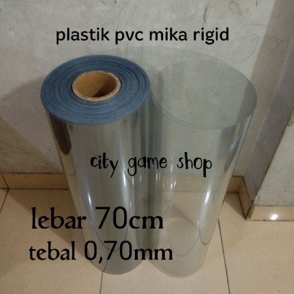 Jual Langsung Order.. plastik pvc mika rigid kaku lebar 70cm x 1meter tebal 0,70mm | Shopee ...