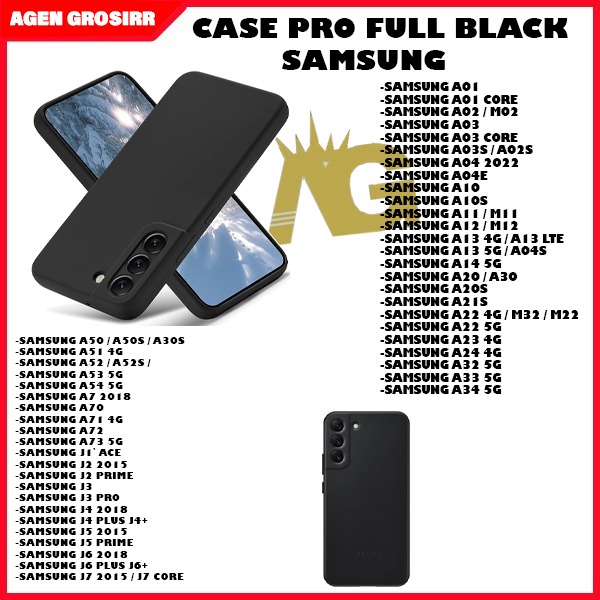 Jual AG- CASE FULL BLACK SAMSUNG A01 A01 CORE A02 M02 A03 A03 CORE A03S A02S A04 A04E A11 A10S ...