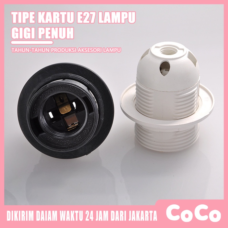 Jual Fitting Lampu Gantung E27 Putih Fiting Lampu Gantung Kosongan | Shopee Indonesia