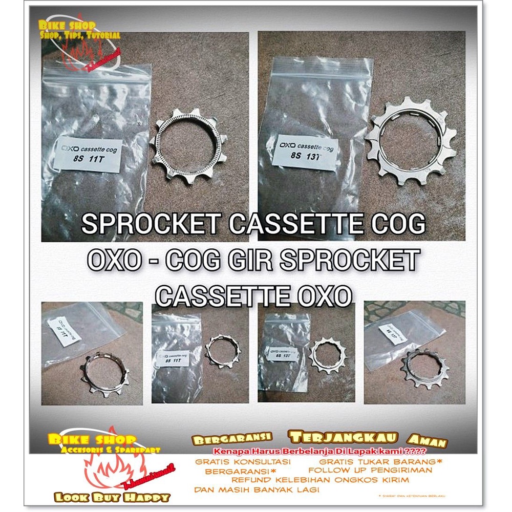 Jual COG SPROCKET CASSETTE OXO Gear Sepeda MTB BMX | Shopee Indonesia