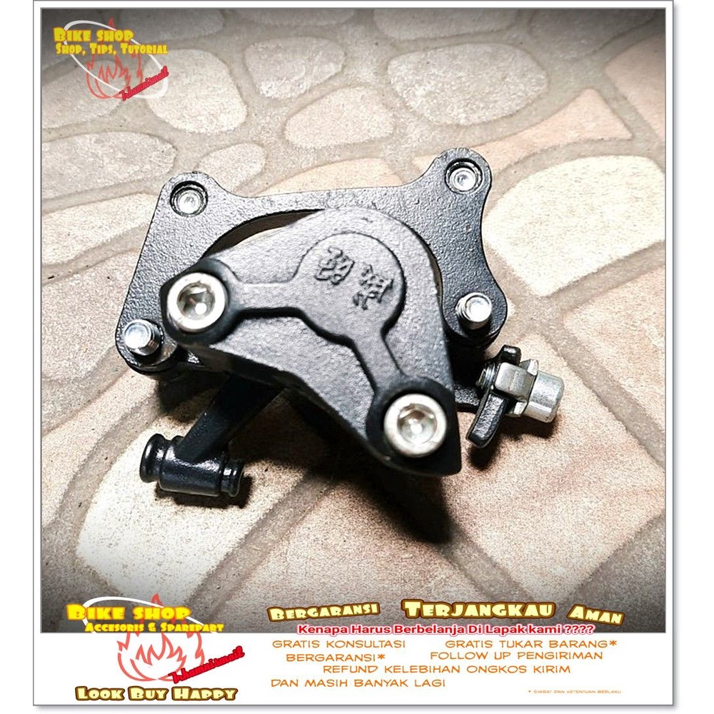 Jual KALIPER REM CAKRAM - DISC BRAKE CALIPER RRT HITAM model 2 Sepeda ...