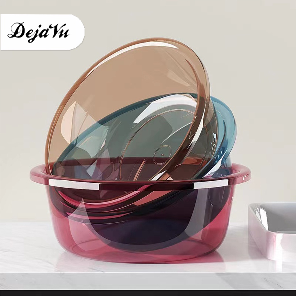 Jual Dejavu Baskom Plastik Transparan Tempat Sayur Buah Wash Clear ...