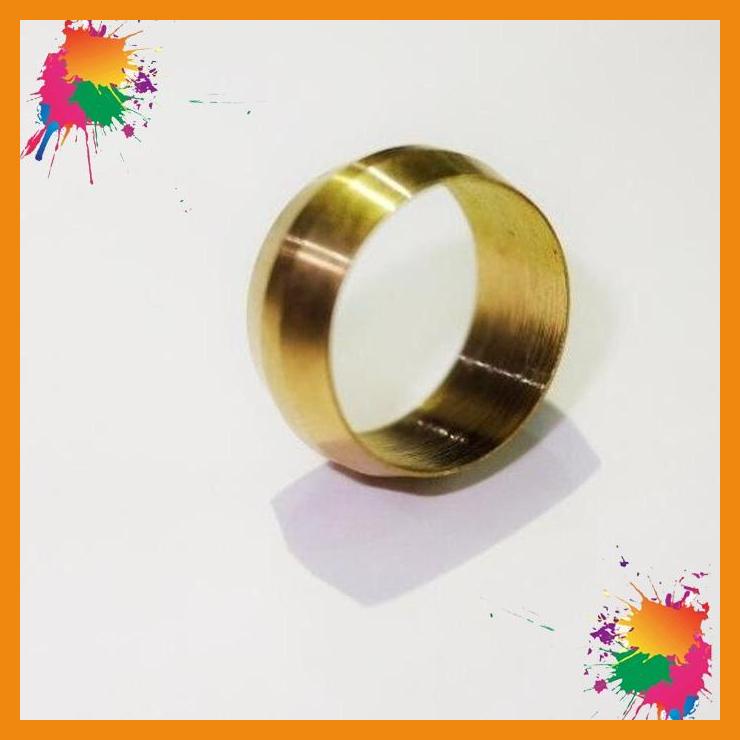 Jual cincin 14 mm cin cin mata itik ring ferrule kuningan swagelok 14mm ...