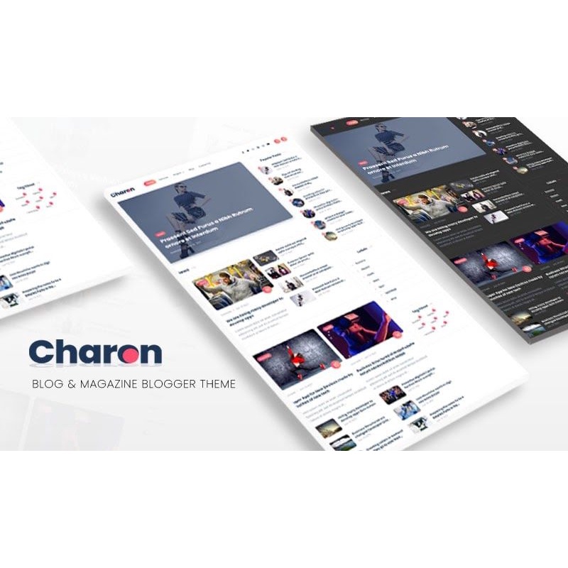 Jual Template Blogger Blog & Majalah Charon v1.2 | Shopee Indonesia