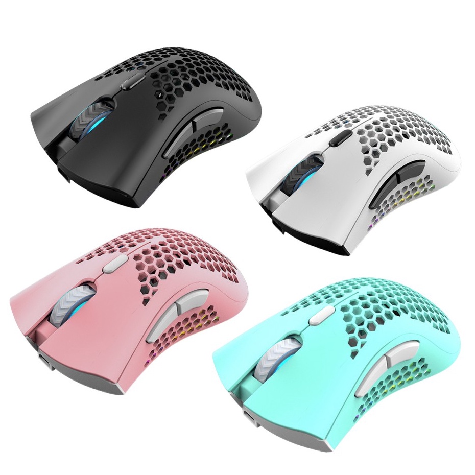 Jual Best Mouse Wireless Gaming Charging Divipard Honey Comb Q13 RGB ...