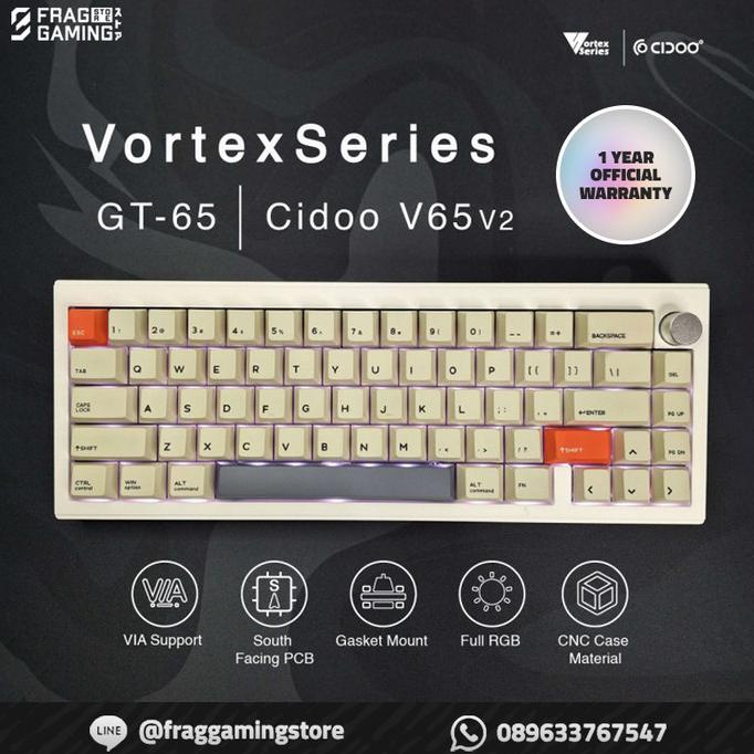 Jual Vortex Series Gt65 X Cidoo Alumunium Cnc Wireless Mechanical ...