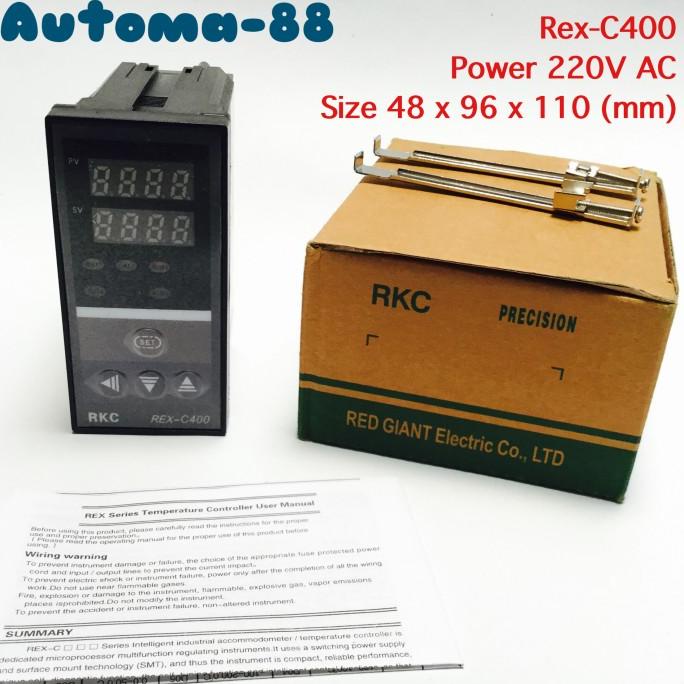 Jual RKC REX-C400 Digital PID Temperature Controller 48x96 mm Output Relay | Shopee Indonesia