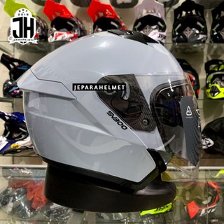 Jual Helm Half Face RSV SV 300 Double Visor Solid Polos Modern Grey Abu ...