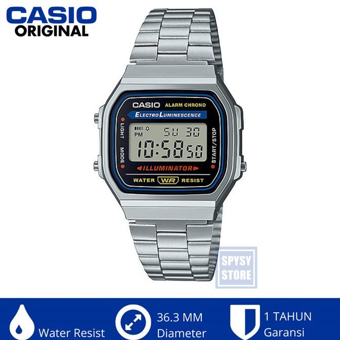 Jual Casio Original A168 a168wa Jam Tangan Digital Stainless Model ...