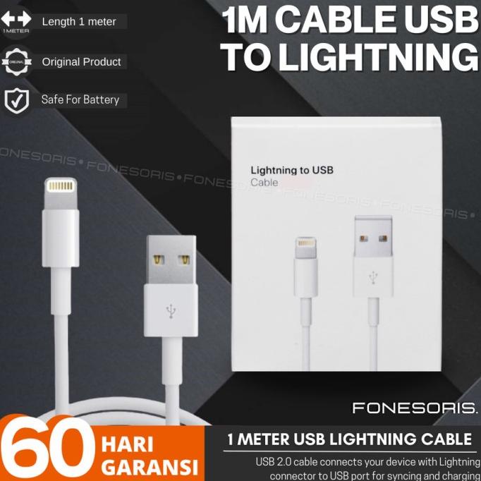 Jual Kabel Data iPhone Lightning to USB Fast Charging Original Apple ...