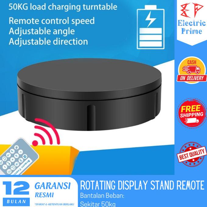 Jual Rotating Display Fotografi Turntable Stand Putar 50KG Remote ...