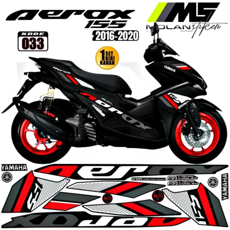 Jual Decal Sticker Striping Variasi Aerox Old Aerox 155 Old 2016-2019 ...
