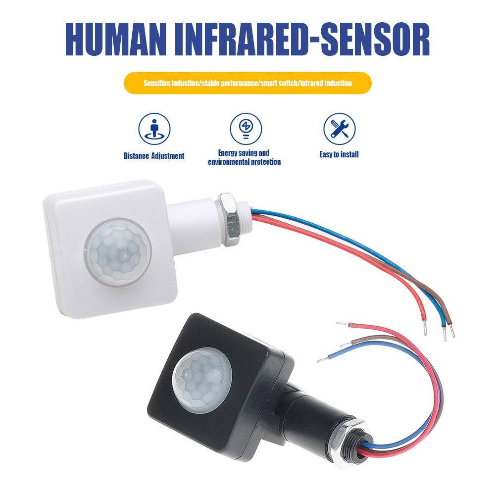 Jual &85-265V Human Body Infrared Sensor LED Flood Light PIR Motion ...