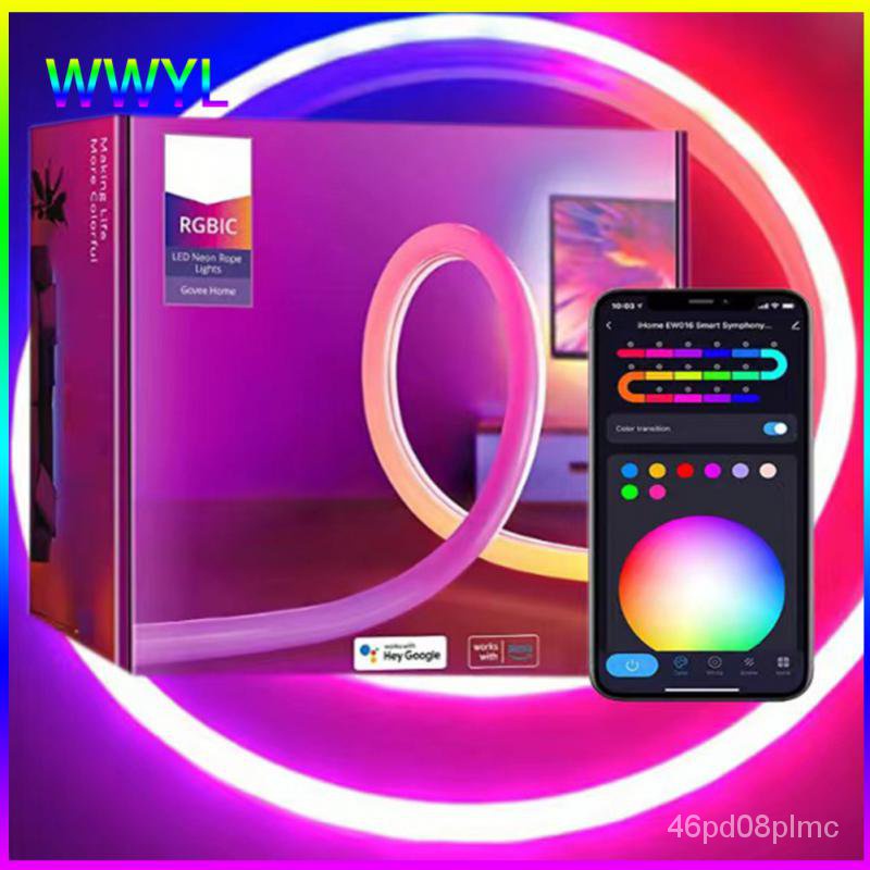 Jual &Tuya Smart Life WiFi LED Neon Light Strip 12V APP Control LED ...