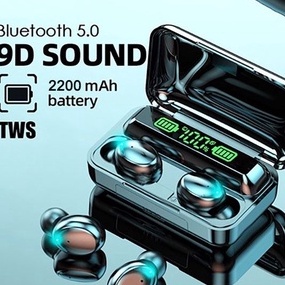 Jual Harga Termurah Headset Bluetooth TWS F9-5 LED Smart Display with Powerbank Murah Banget ...