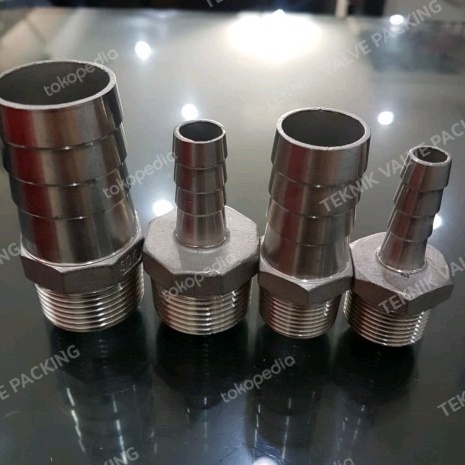 Jual Hose nepel / nepel selang stainless drat 1" inch ss304 | Shopee ...