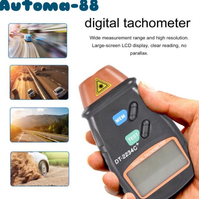 Jual Digital Tachometer DT-2234C+ RPM Meter Laser Alat Ukur Putaran ...